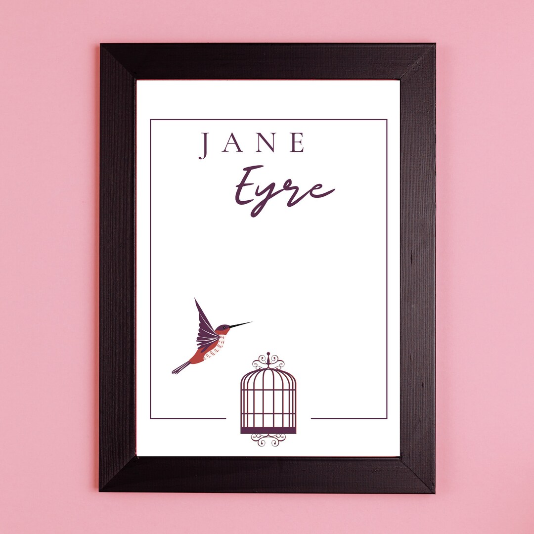 Jane Eyre Printable, A2, Instant Download Poster, Literary Poster ...