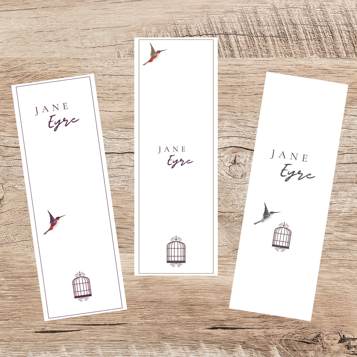 Printable Bookmarks, Printable Bookmarks Jane Eyre Inspired, Bookmark ...
