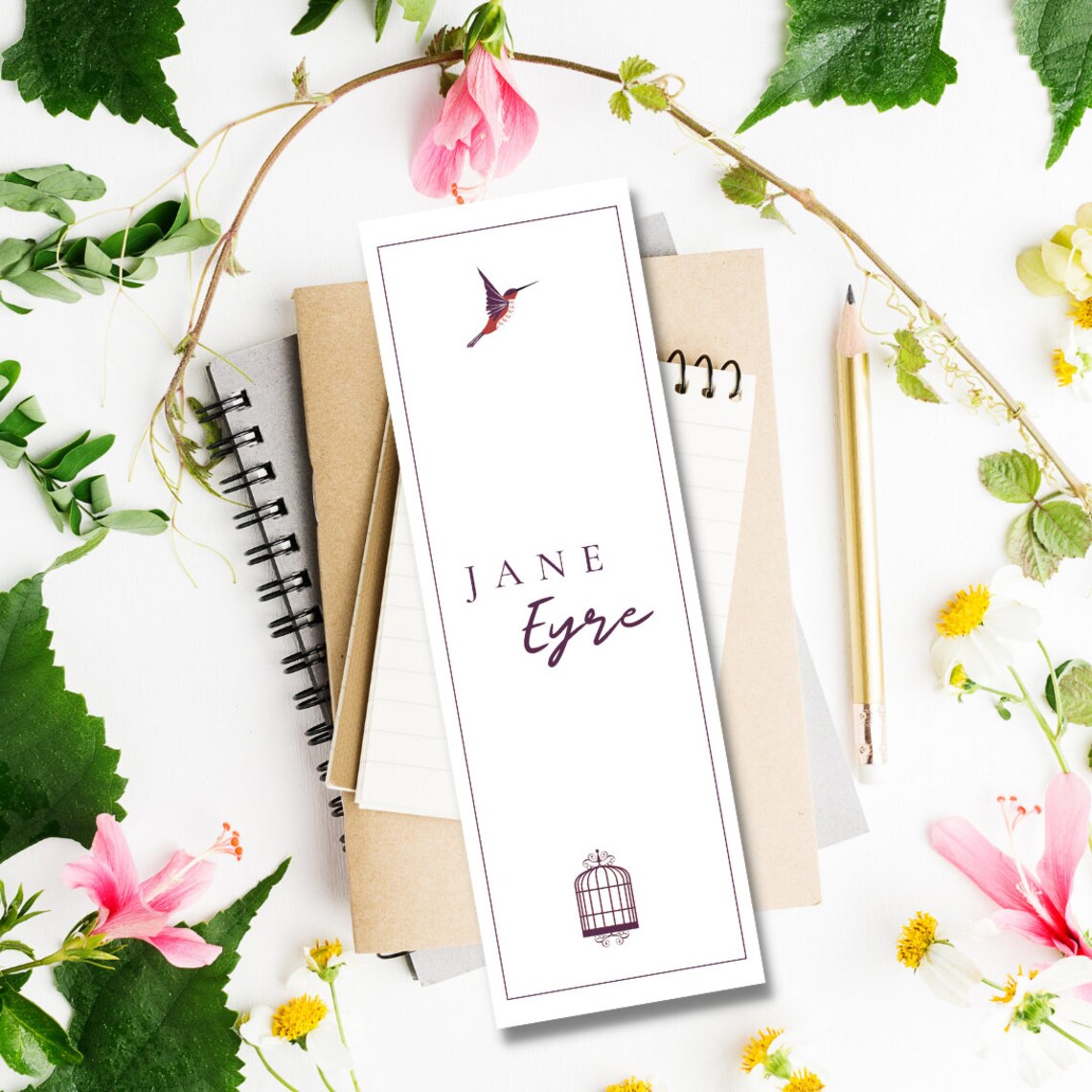 Printable Bookmarks, Printable Bookmarks Jane Eyre Inspired, Bookmark ...