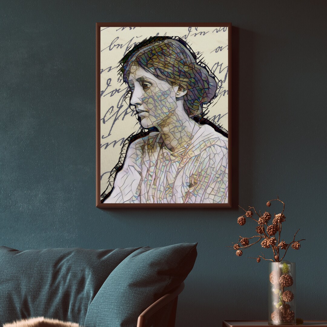 Virginia Woolf Poster A4, Digital Download, Digital Image, Printable ...