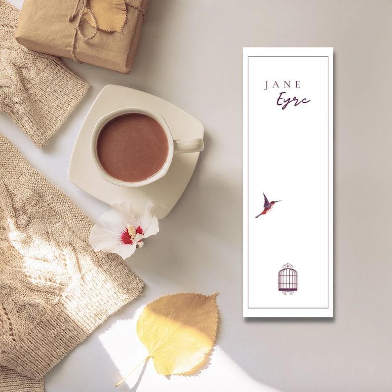 Printable Bookmarks, Printable Bookmarks Jane Eyre Inspired, Bookmark ...