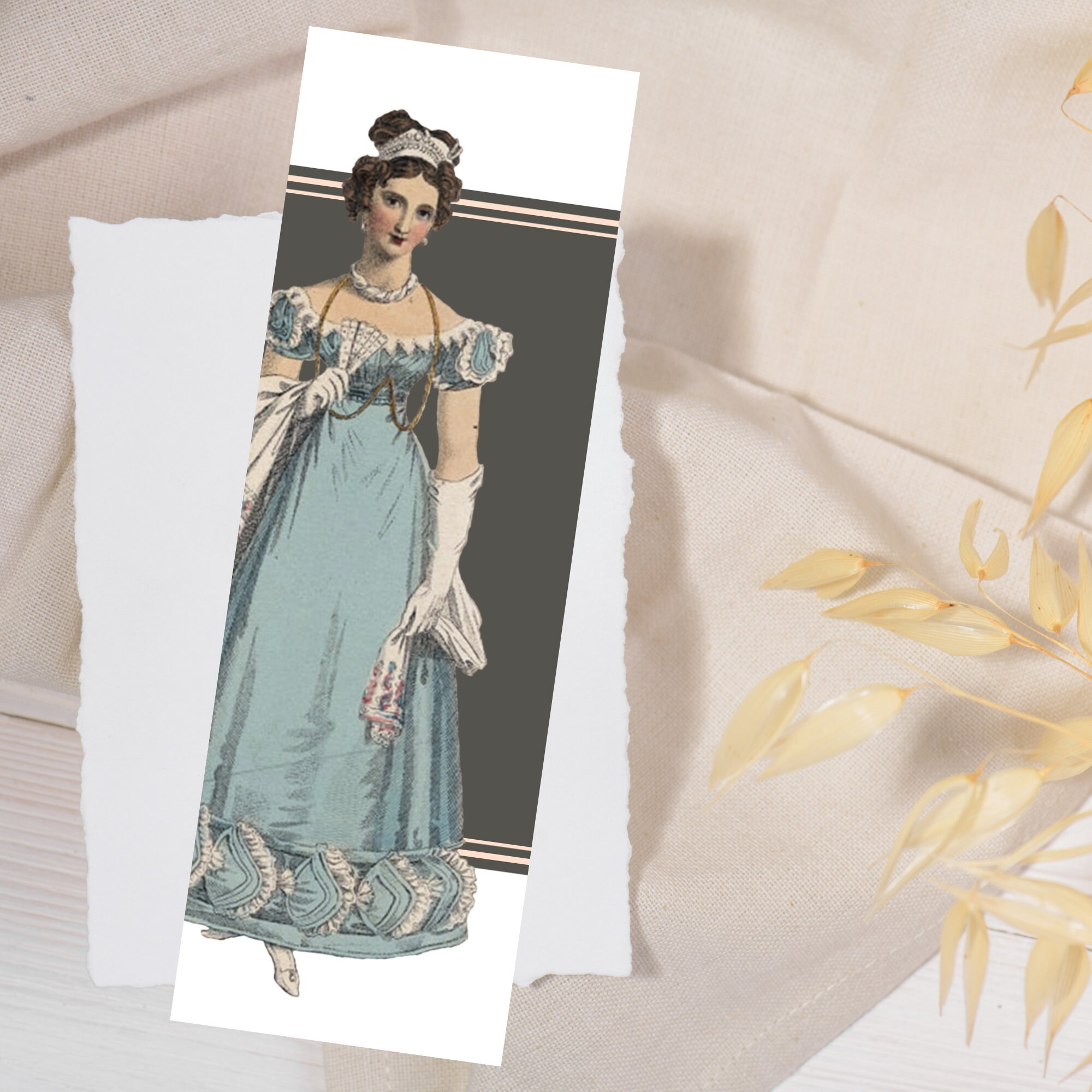 Printable Bookmarks, Jane Austen Inspired, Victorian Bookmark ...