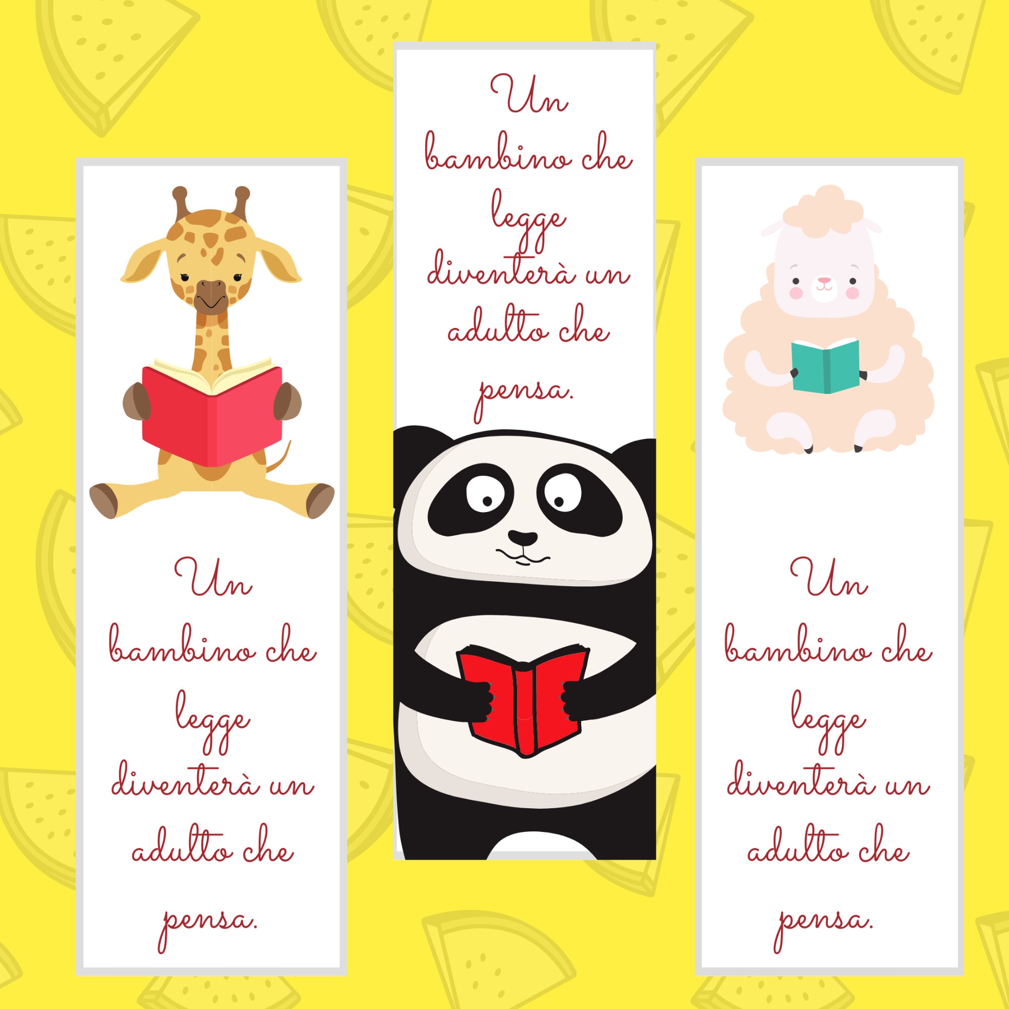 Set of 3 Printable Bookmark for Boys and Girls, Little Bookworms ...