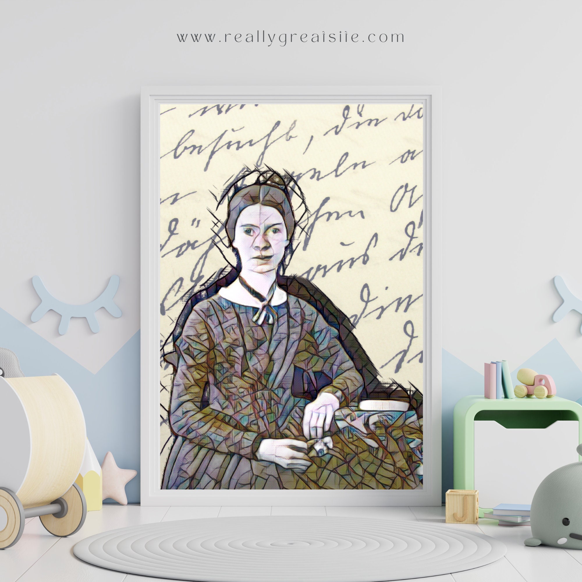 Emily Dickinson A2 Digital Download, Digital Image, Printable, Digital ...