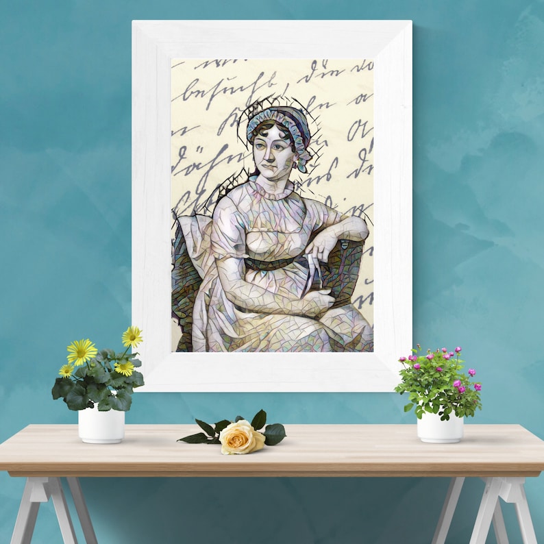 Jane Austen Poster A4 Digital Download Digital Image - Etsy