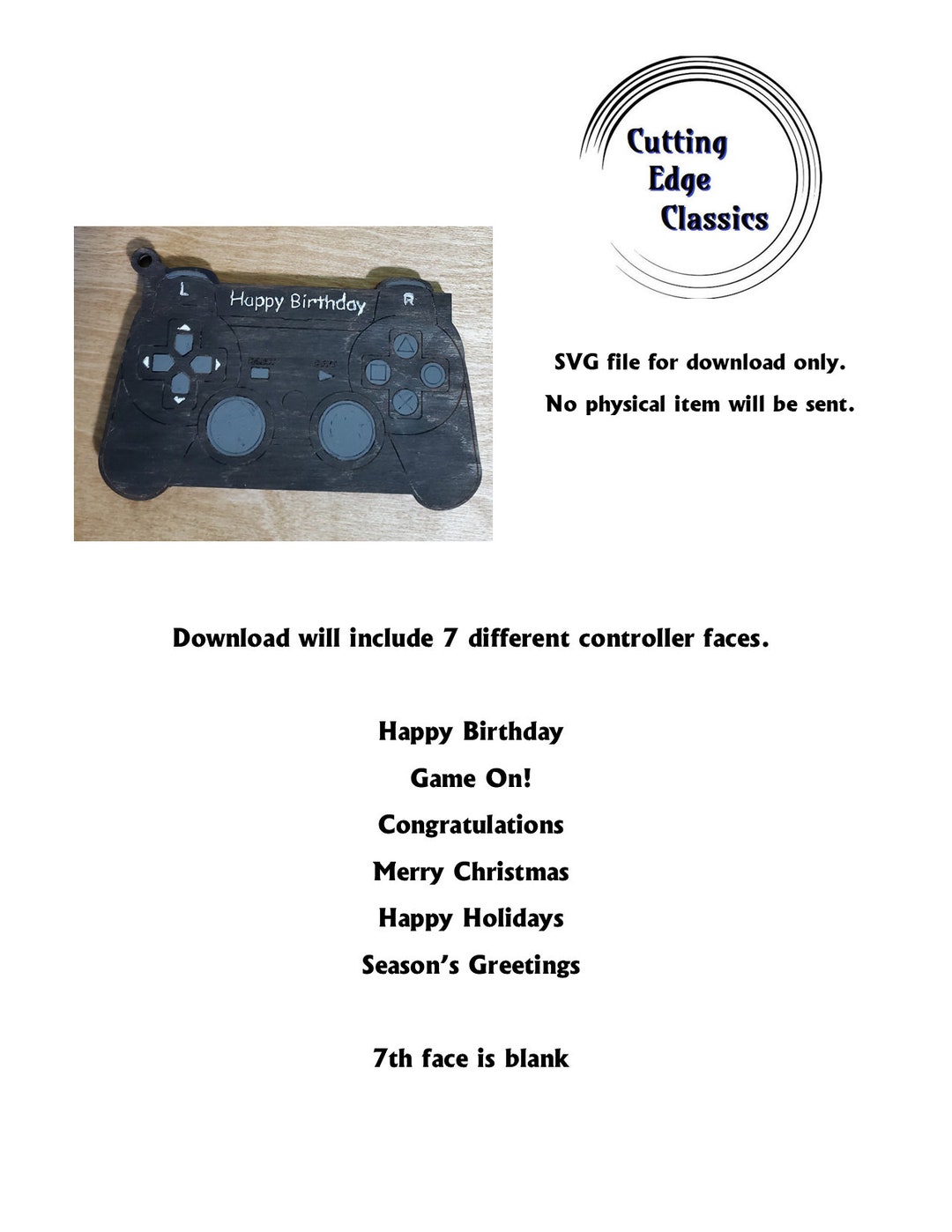 Video Game Gift Card Holder Ornament Bundle SVG File + PDF Instructions ...