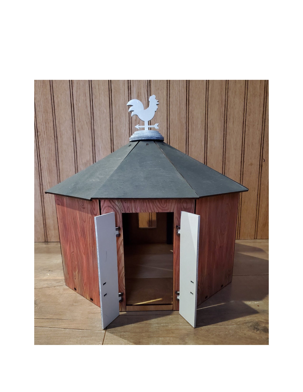 3D Octagonal Barn and Accessories SVG Bundle Laser Cut Files Instant ...