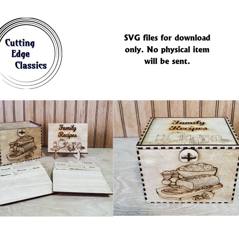 Recipe Card Box - Etsy