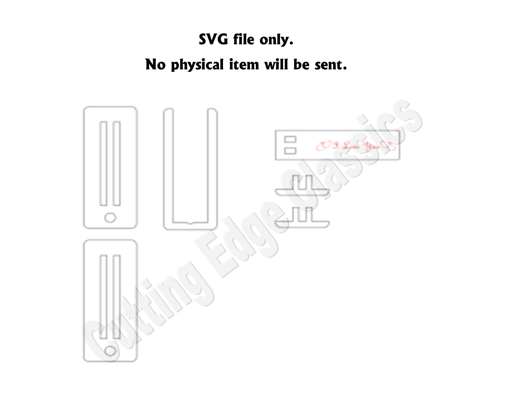 Laser Cut Slider Keychain SVG File W/pdf Assembly Instructions - Etsy