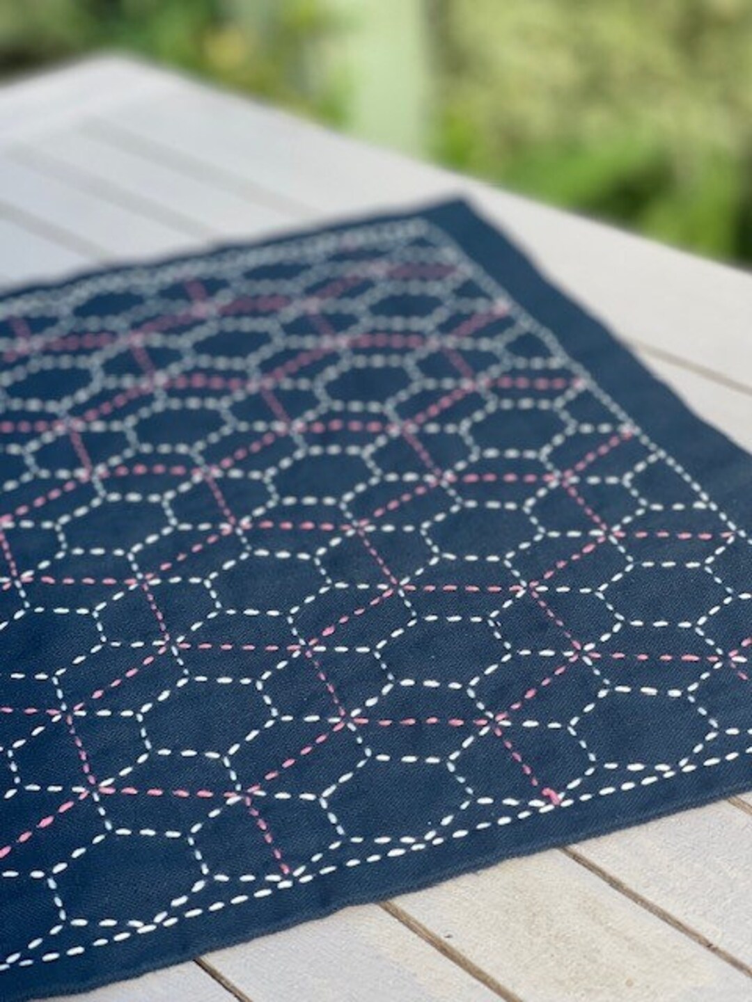 Japanese Sashiko Sampler Kit Turtle Shell arare Kikko UK - Etsy