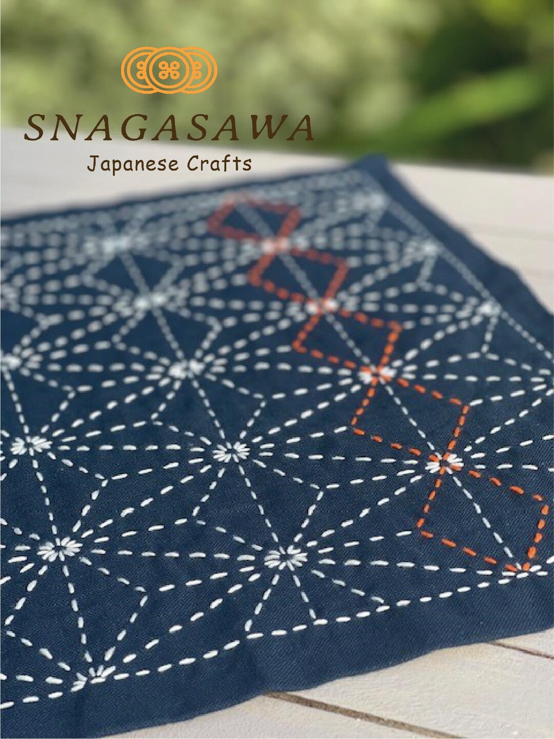 Japanese Sashiko Sampler Kit Hemp Leaves UK Seller - Etsy