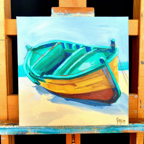 Row Boat Paintings - Etsy