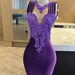 Purple Mermaid Prom Dress Evening Gown Homecoming Dress - Etsy
