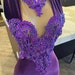 Purple Mermaid Prom Dress Evening Gown Homecoming Dress - Etsy
