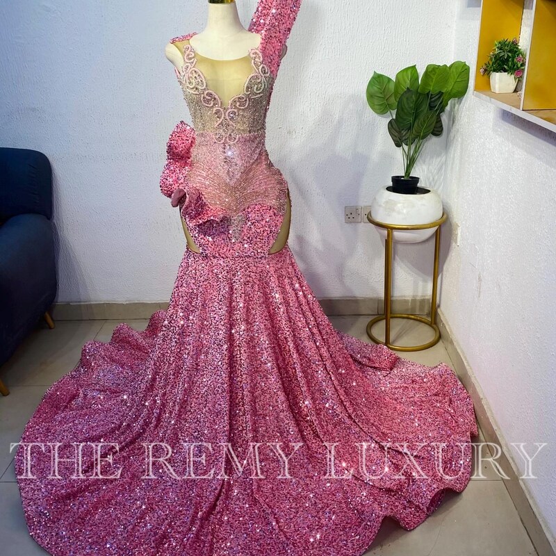 Pink African Dress - Etsy