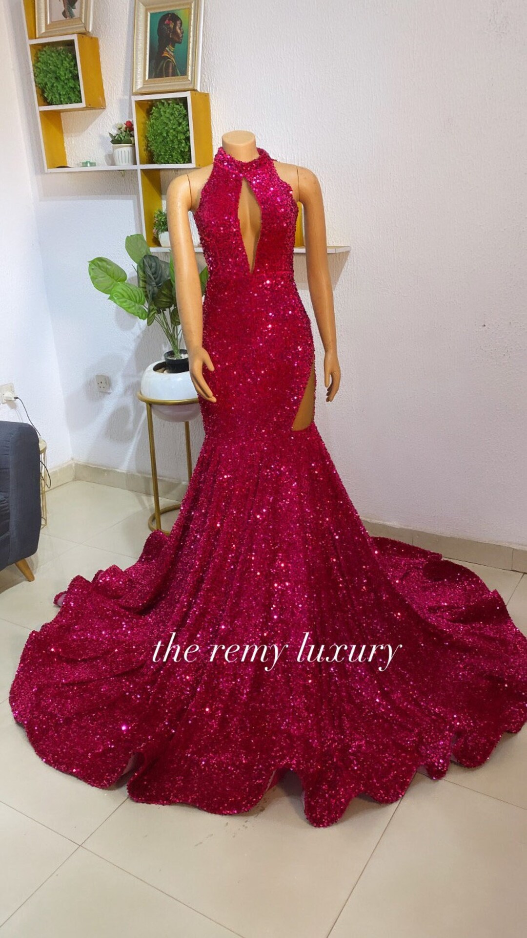 Fuschia Pink African Prom Dress African Prom Dress Luxury Homecoming ...