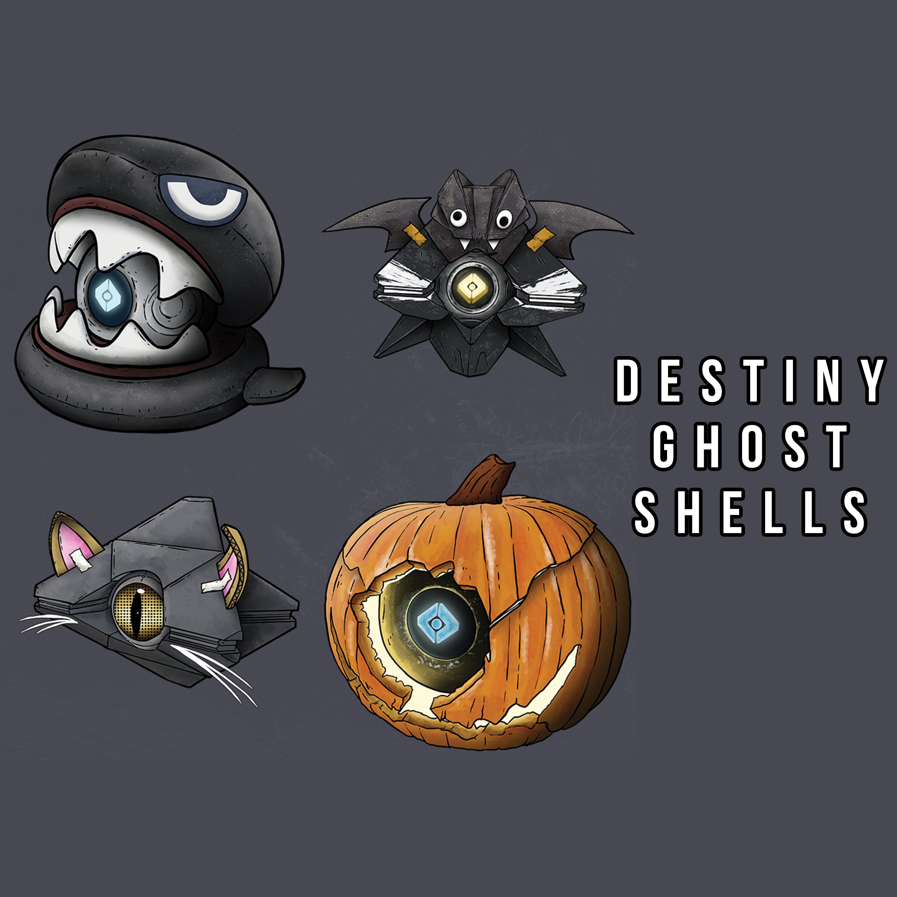 Destiny Exotics Ghost Shells - Etsy