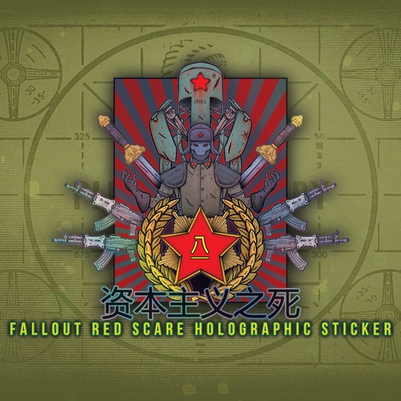 Fallout Red Scare Sticker - Etsy