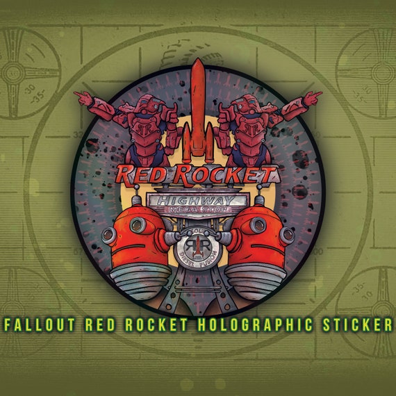 Fallout Red Rocket Sticker - Etsy