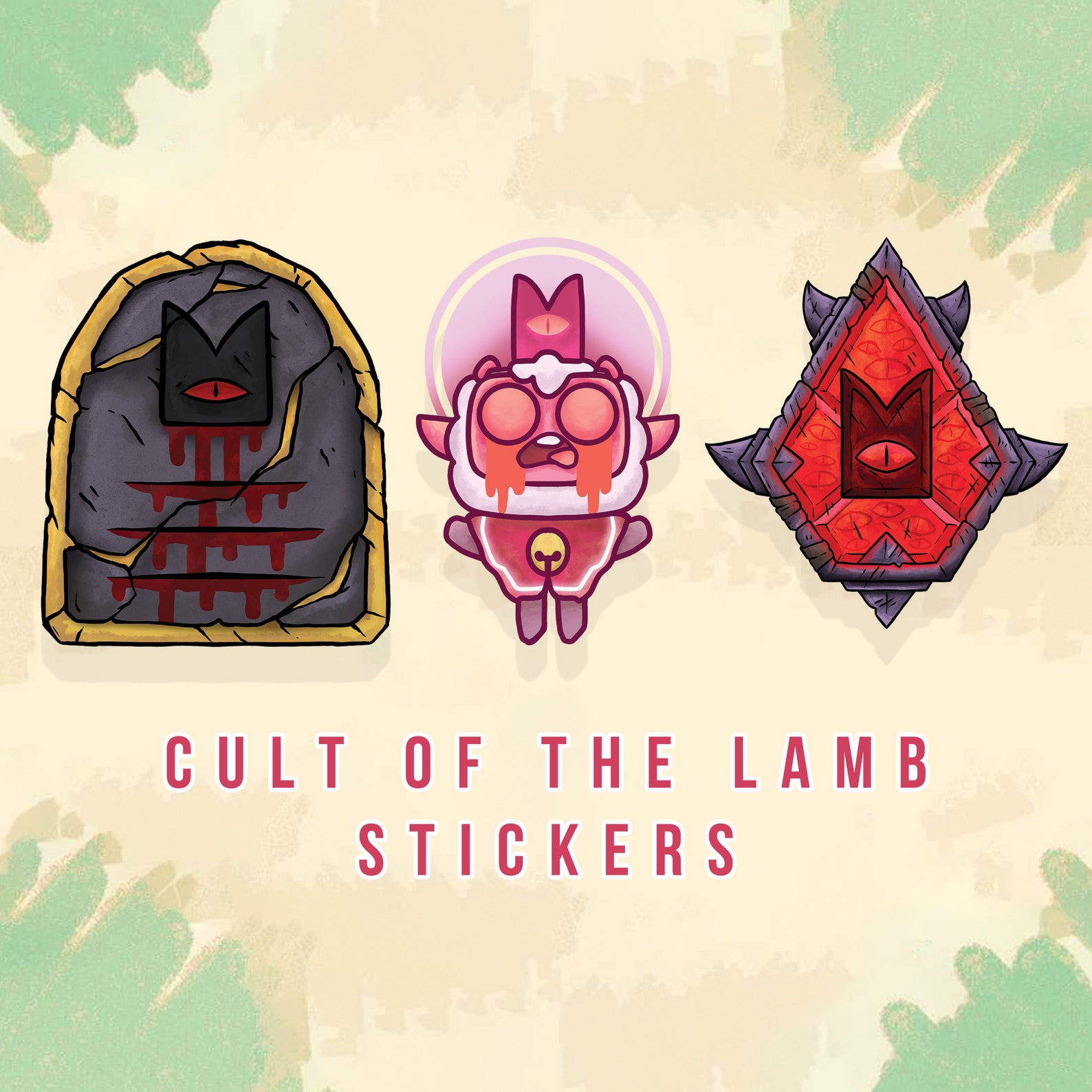 Cult of the Lamb Stickers - Etsy