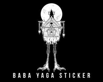 Baba Yaga Sticker | Etsy
