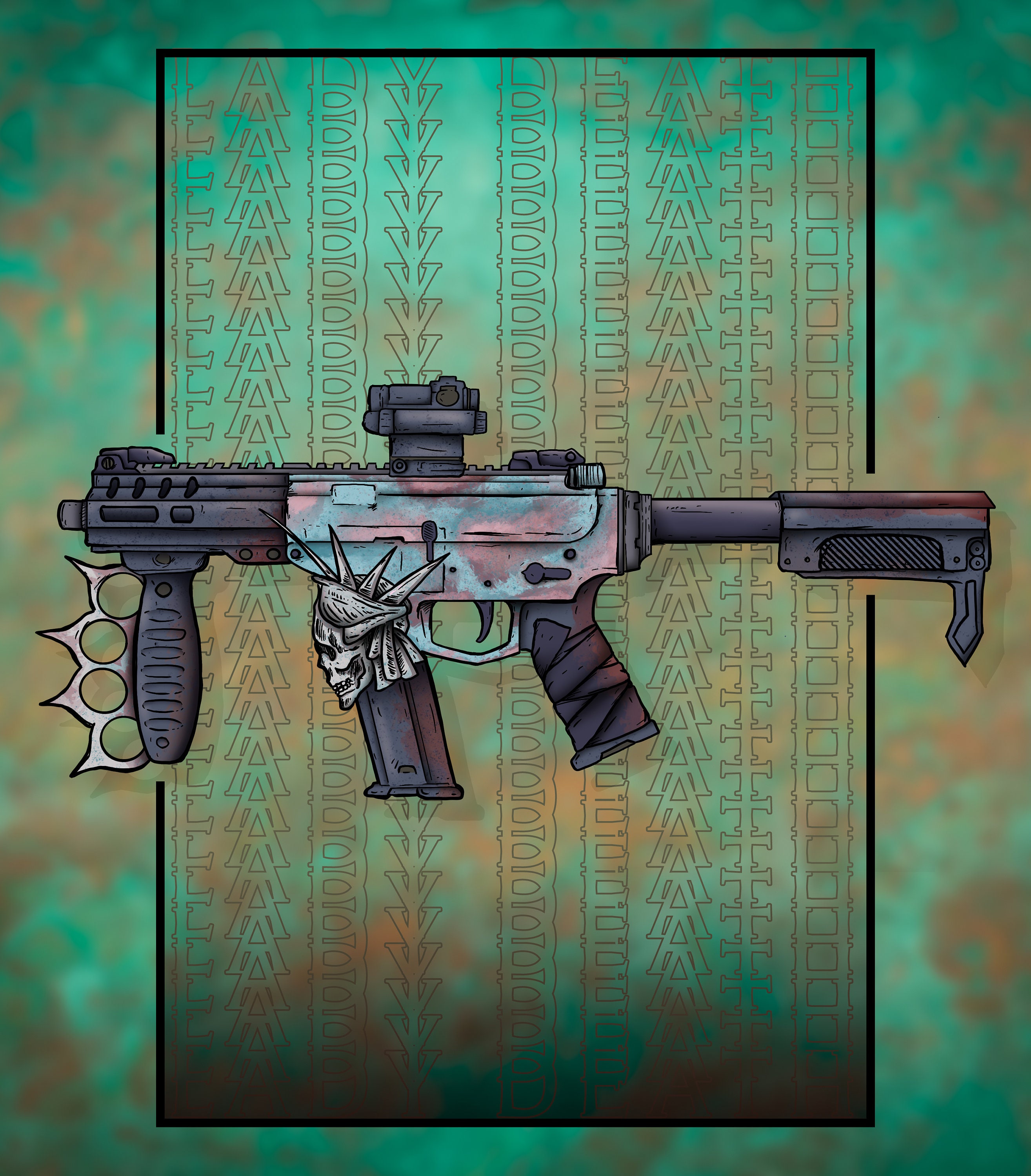 The Division Lady Death Sticker | Etsy