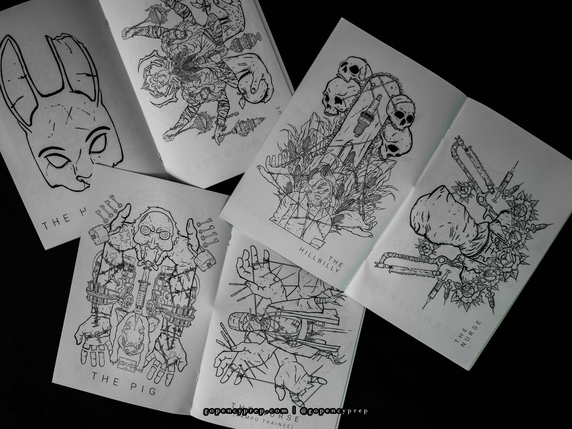 Dead by Daylight Coloring Book NEW VERSION - Etsy