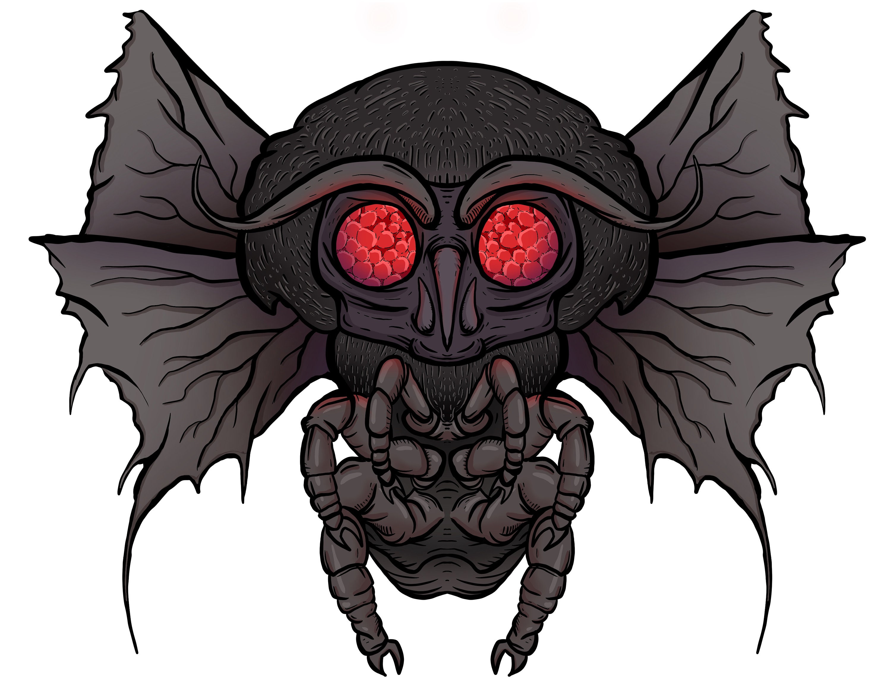 Fallout Mothman Sticker - Etsy