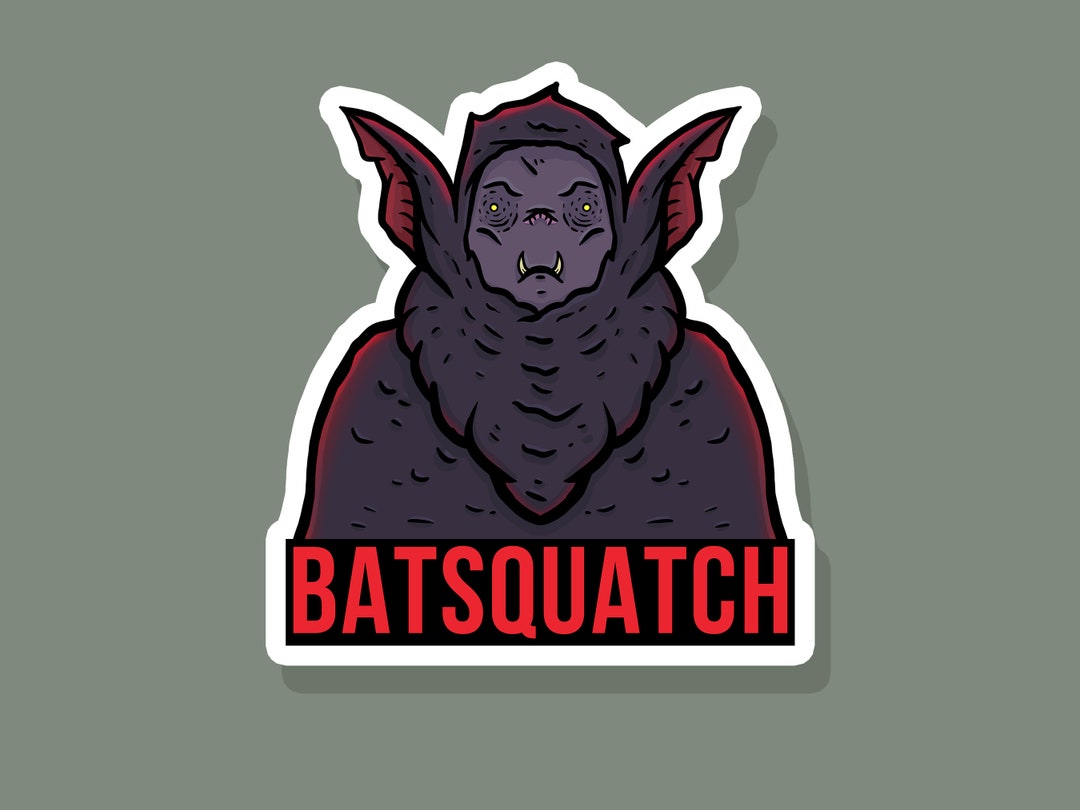 Cryptids: Batsquatch Sticker - Etsy