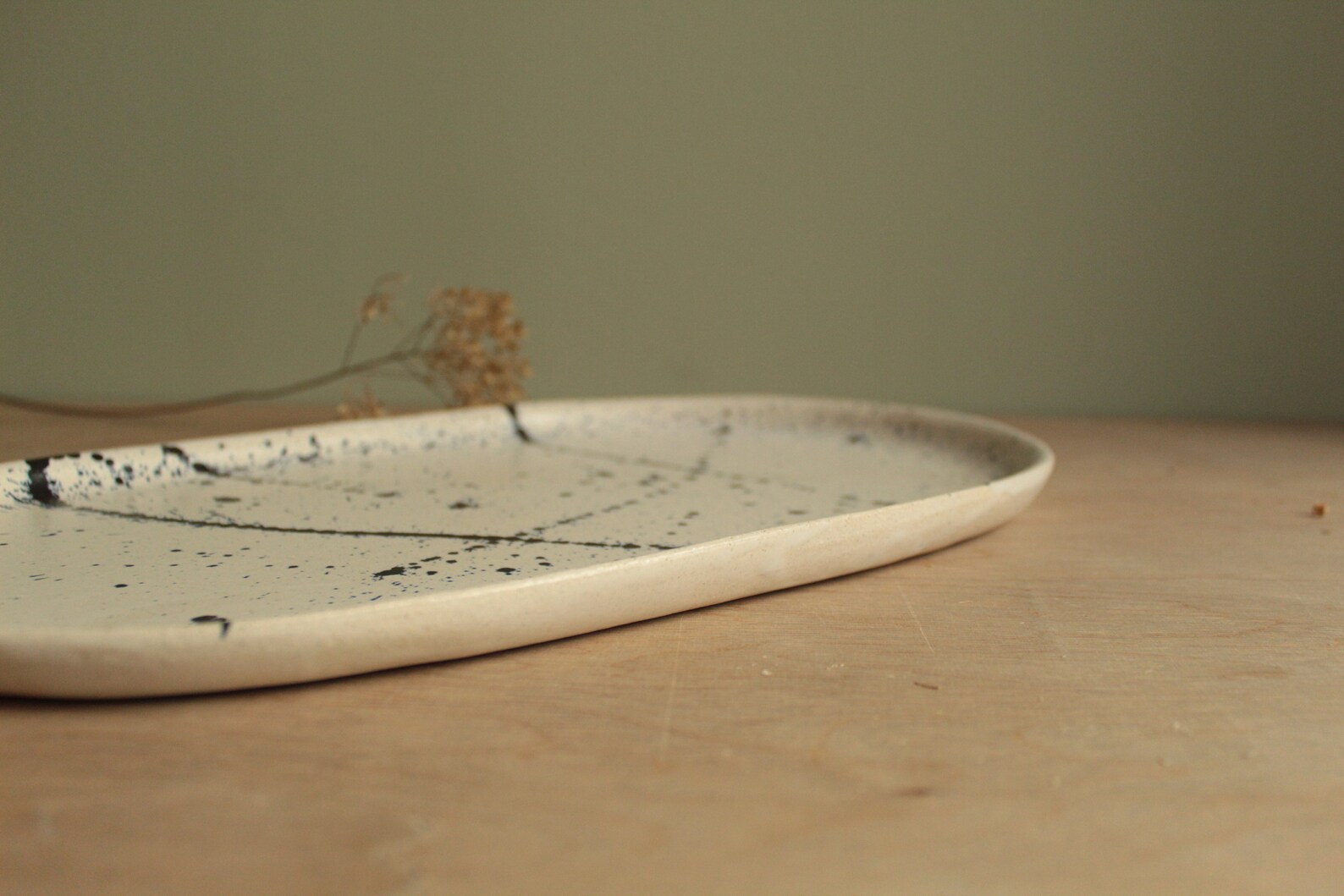 Handmade Ceramic Serving Platter Cream White Plate Ceramic - Etsy