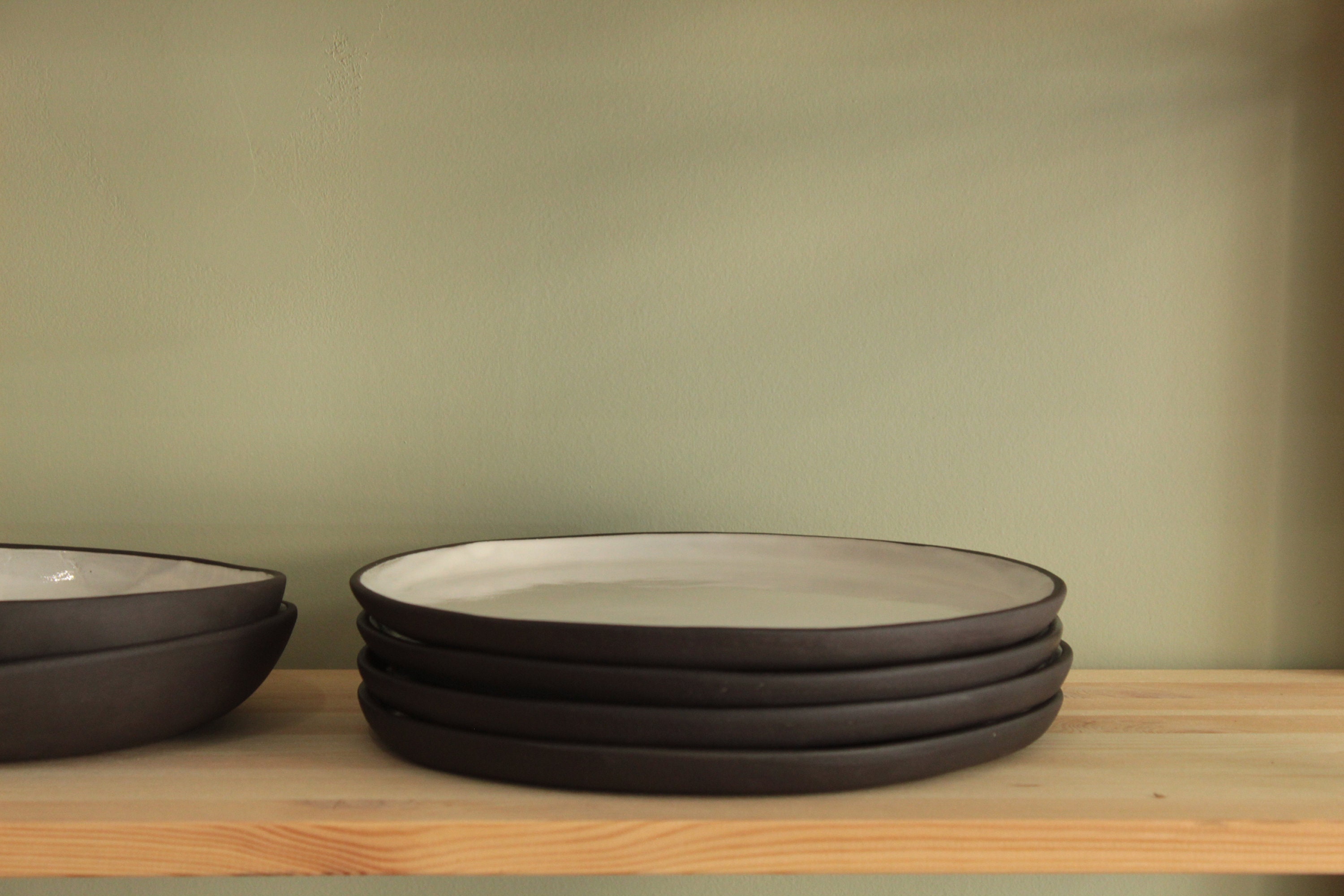 Set of 2 Ceramic Dinner Plates Handmade Ceramic Plates | Etsy