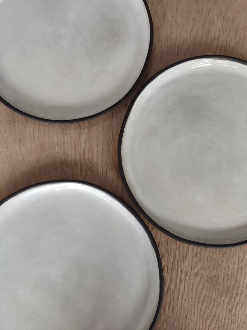 Set of 2 Ceramic Dinner Plates, Handmade Ceramic Plates, Tableware ...