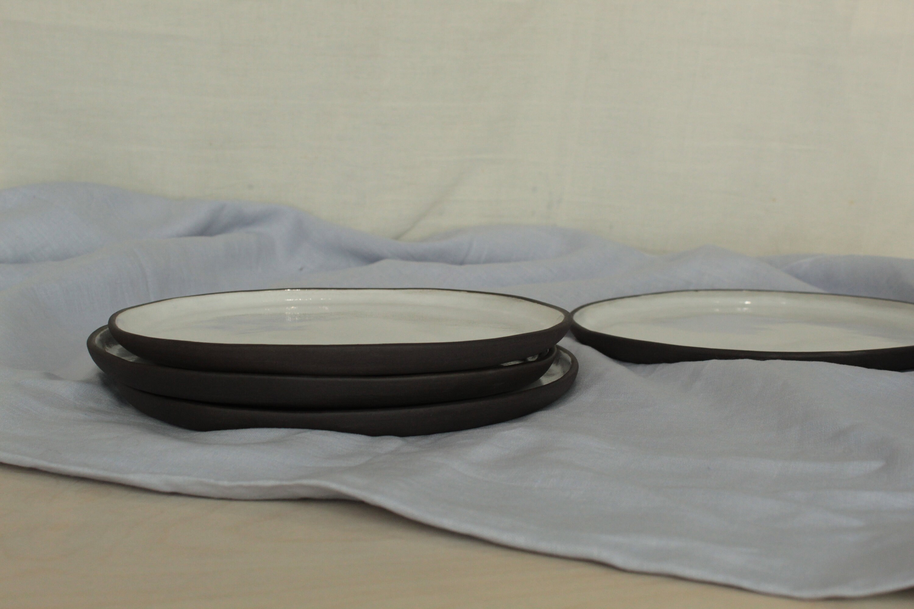 Set of 2 Ceramic Dinner Plates Handmade Ceramic Plates | Etsy