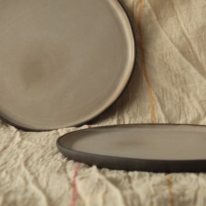 Set of 2 Ceramic Side Plates, Handmade Ceramic Plates, Cream White ...