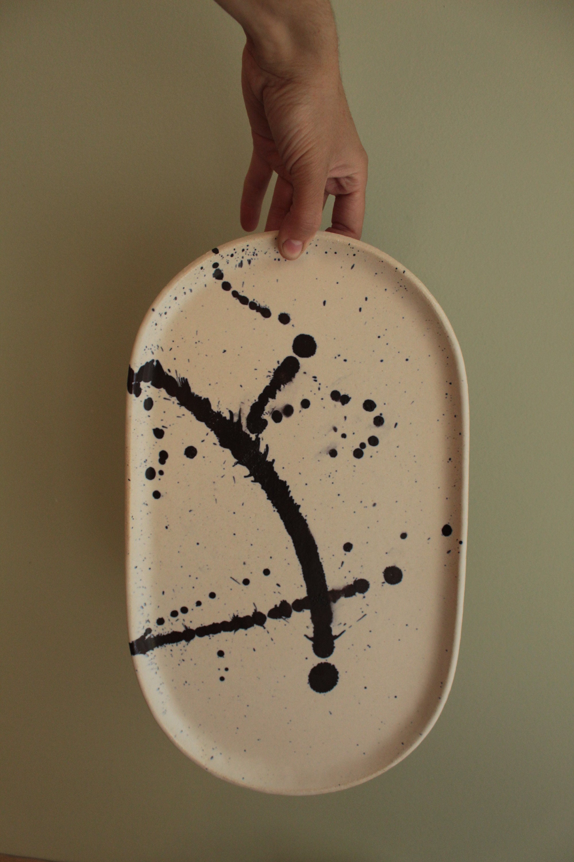 Handmade Ceramic Serving Platter Cream White Plate Ceramic - Etsy