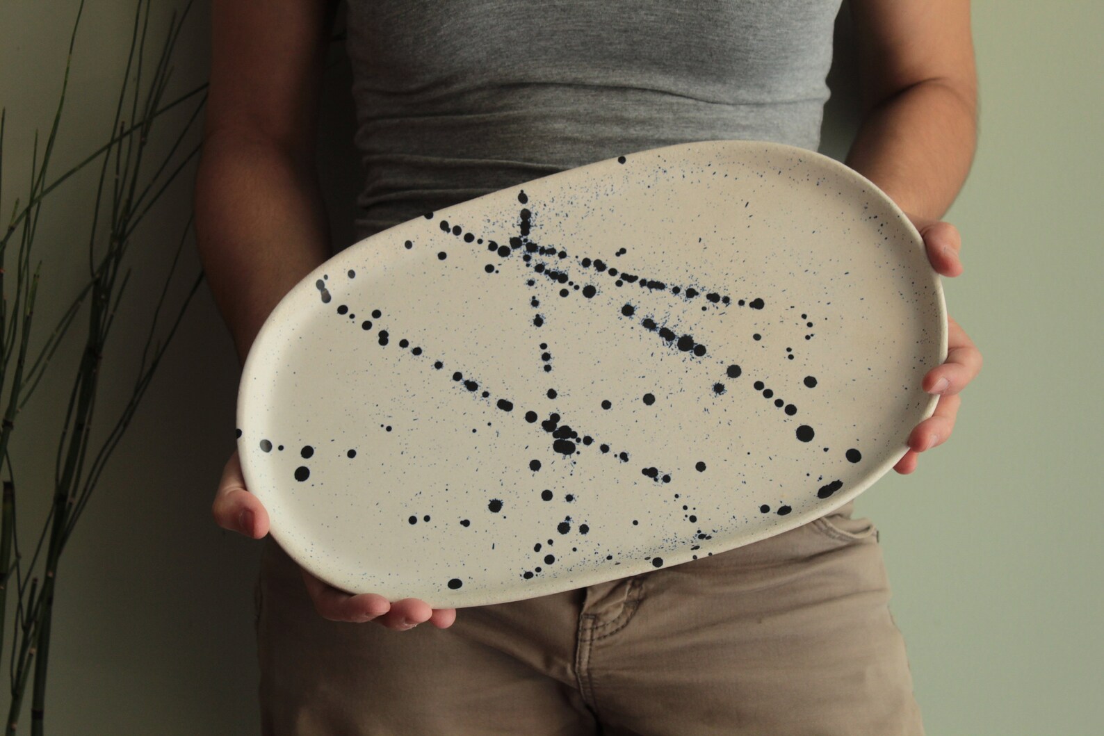 Handmade Ceramic Serving Platter Cream White Plate Ceramic - Etsy