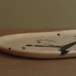 Handmade ceramic serving platter Cream white plate Ceramic | Etsy