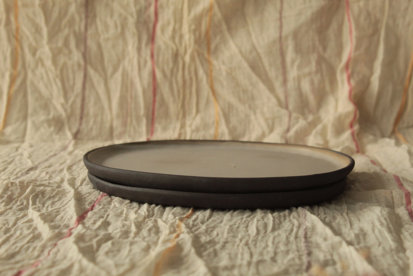 Set of 2 Ceramic Side Plates Handmade Ceramic Plates Cream - Etsy