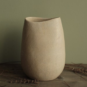 White Stoneware Vase 2, Handmade Ceramic Decorative Vase, Home Decor ...