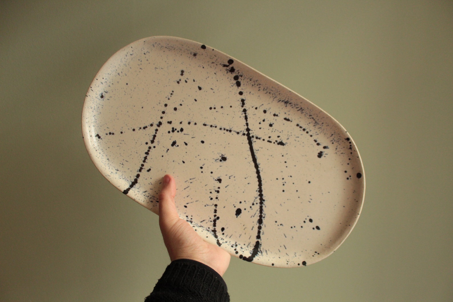 Handmade Ceramic Serving Platter Cream White Plate Ceramic - Etsy