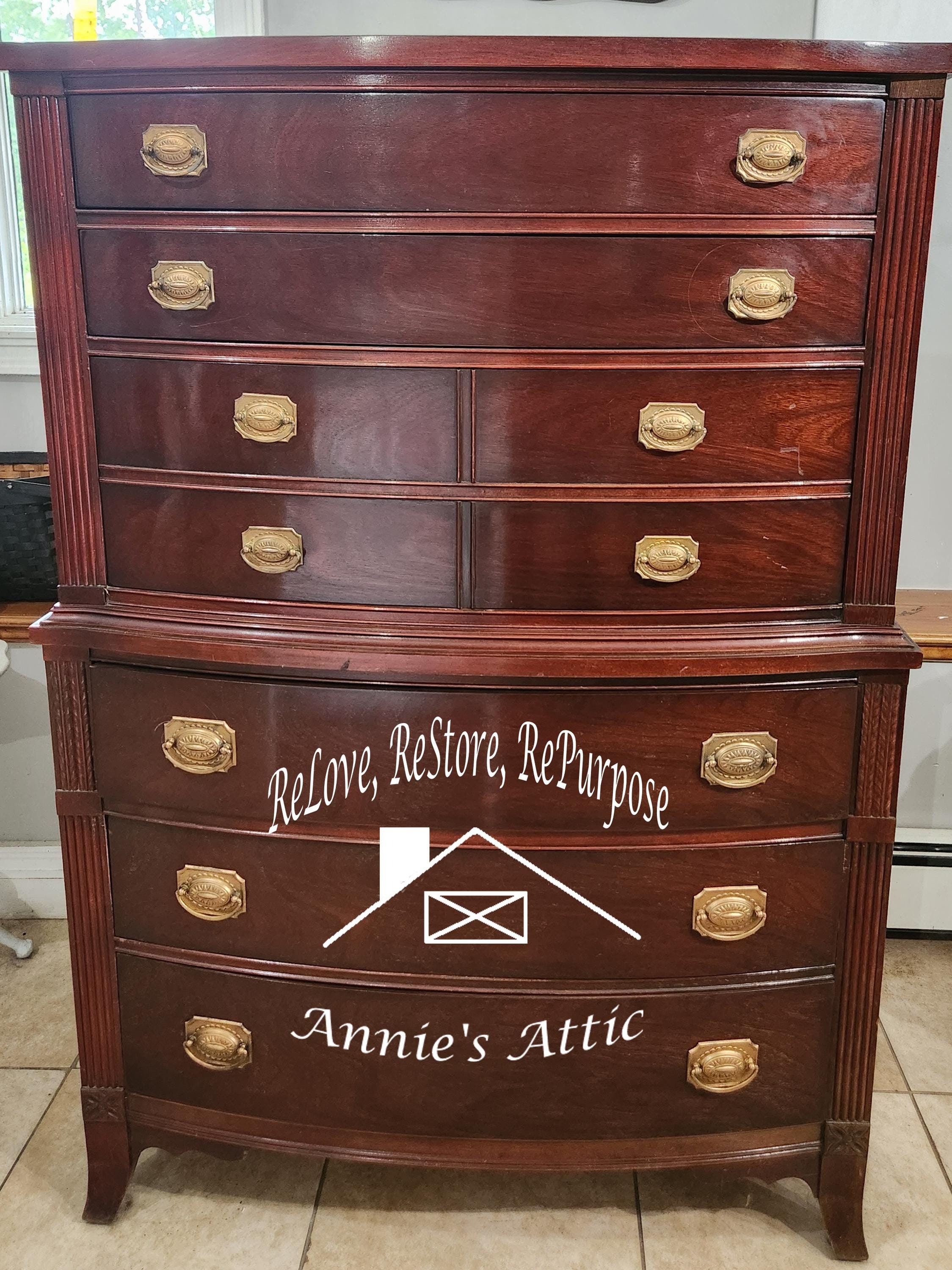 Vintage Cherry Wood High-boy by Table Rock Furniture Company - Etsy