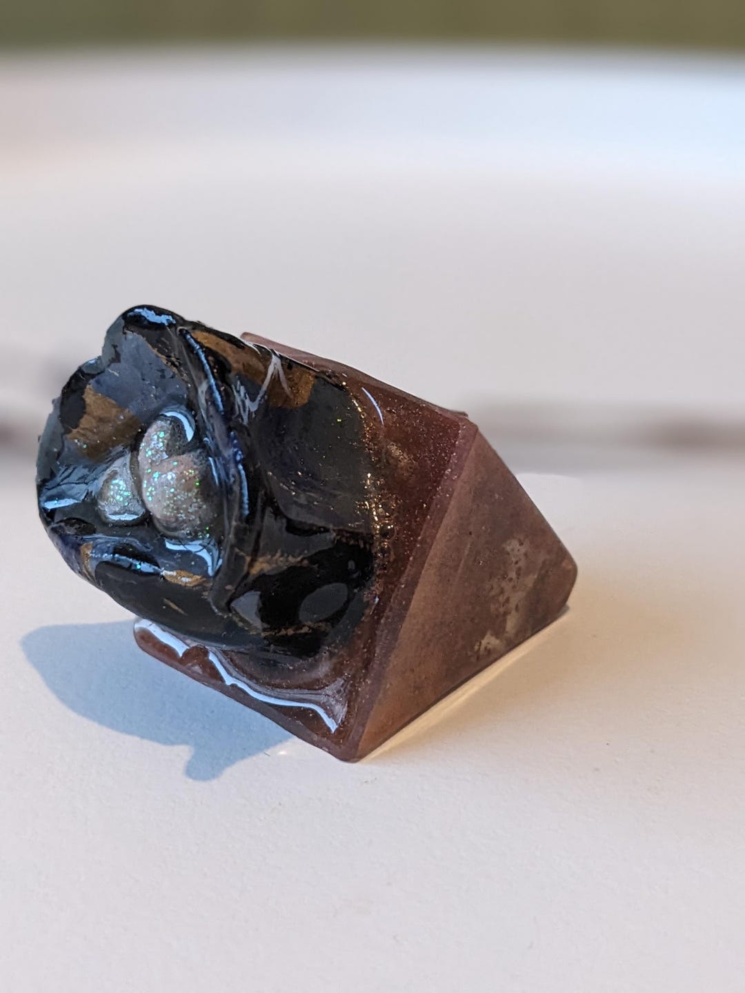 Fine Art Statement Ring One of a Kind Wearable Art Sculptural Art Resin ...