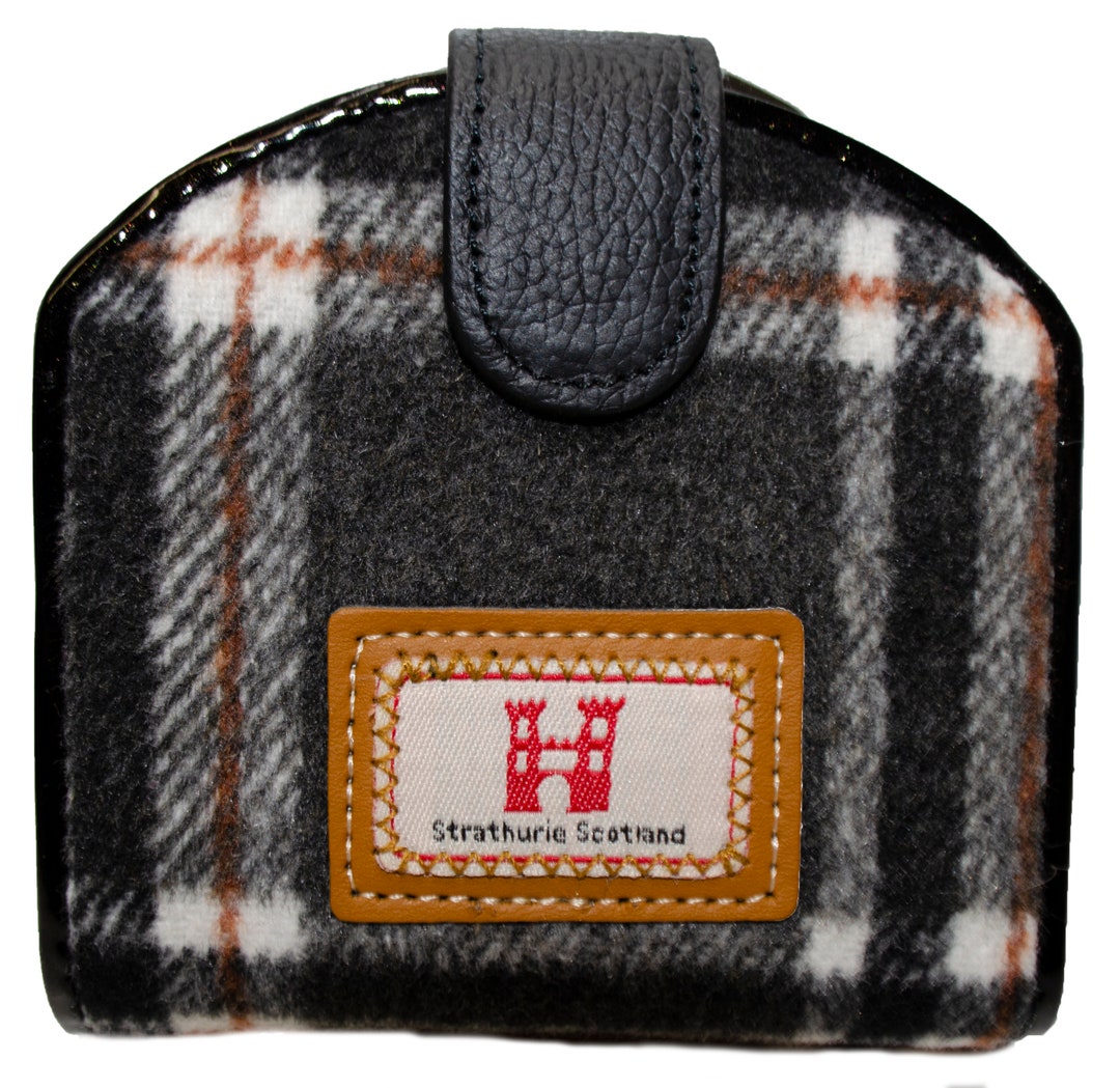 STRATHURIE Charcoal Grey Purse Tartan Ladies Scotland - Etsy
