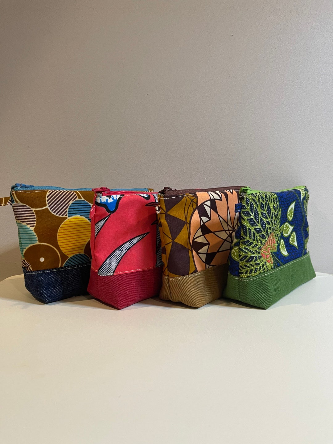 Medium Zippy Pouch// African Print - Etsy
