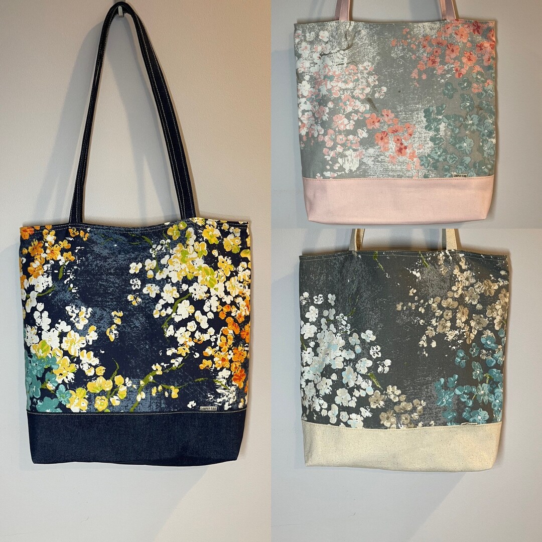 EVERYDAY Tote// Cherry Blossom Canvas - Etsy