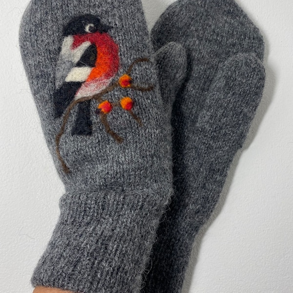 Wool Felted Mittens - Etsy
