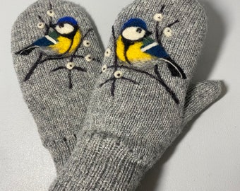 Felted Wool Mittens - Etsy