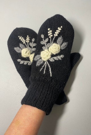 Double Knit Mittens - Etsy