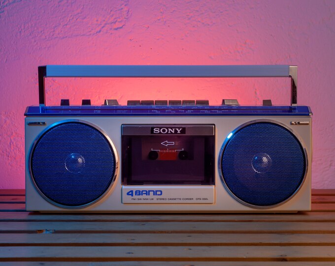 1980s! - SONY CFS 330L - Fully Working - Stereo 4 Band Radio Cassette ...