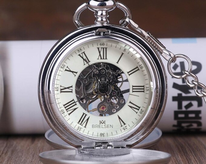 Harvester Pendant Watch, Pocket Watch, Mechanical, Roman Numerals, Gold ...